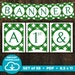 Green Plaid Printable Banner, St. Patrick's Day, DIY Decor (PDF) - Etsy