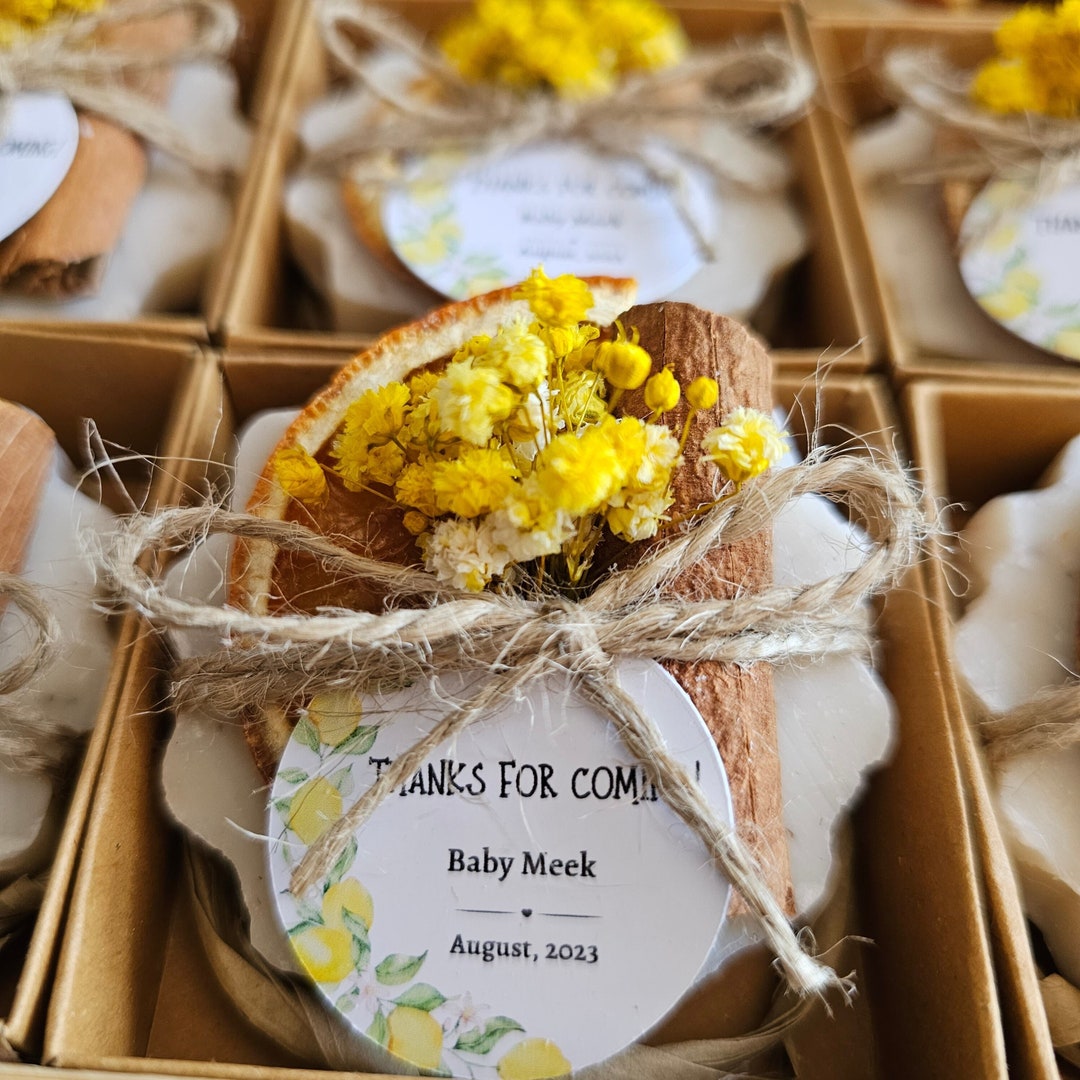 Lemon Themed Party Favors for Guests, Orange Wedding Favors, Baby ...