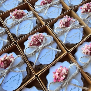 Elegant Floral Mini Soaps - Personalized Mini Soap Favors - Custom ...