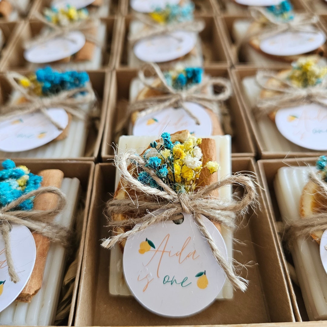 Mini Soaps With Customized Labels, Baby Shower Favors for Guests ...