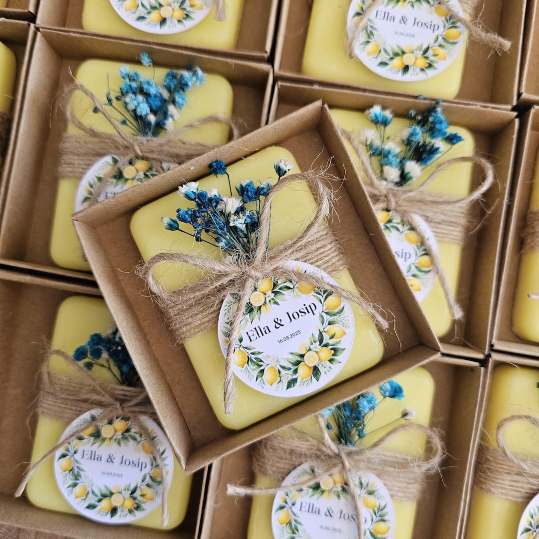 Lemon Theme Soap Favor | Party Favors for Weddings, Baby Showers or ...