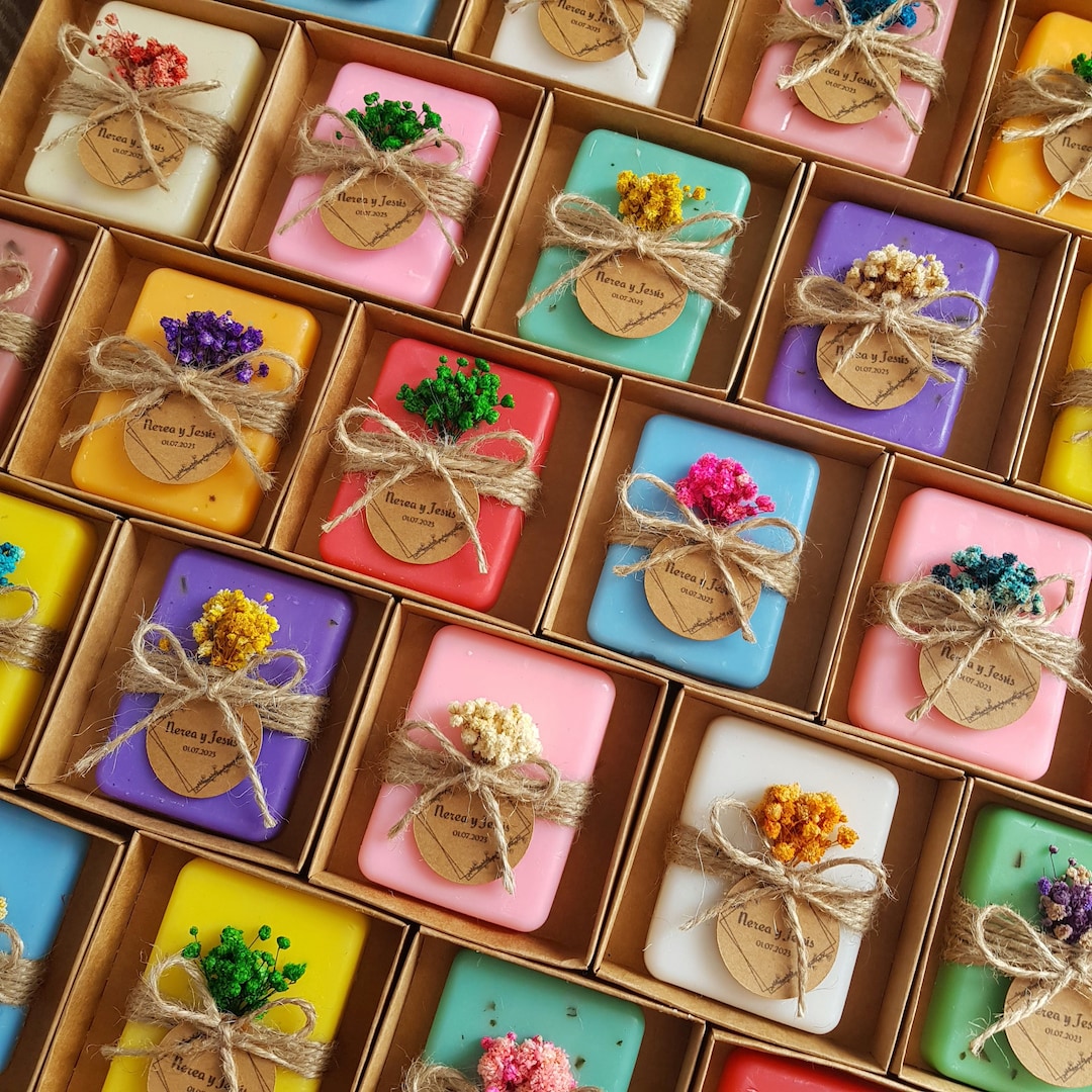 Natural Mini Soap Favors in Assorted Scents and Colors Baby - Etsy