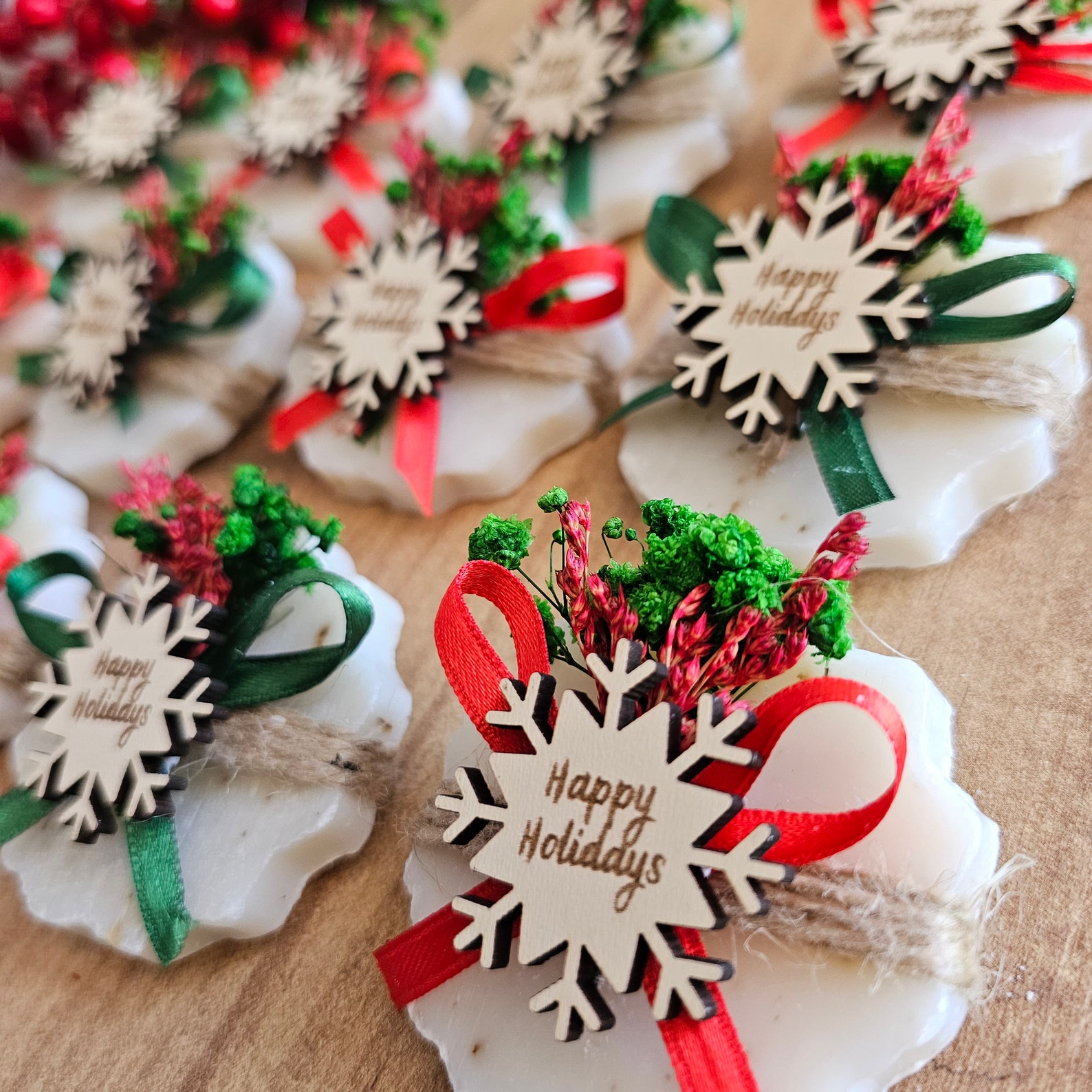 Personalized Christmas Party Favors for Guests, Christmas Scent Soap ...