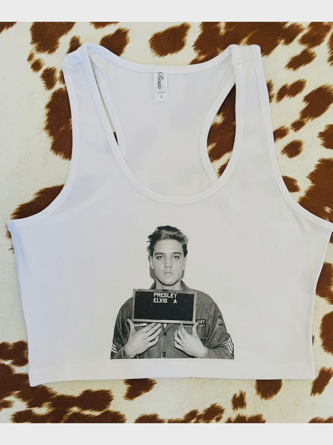 Elvis Presley Crop Tank – Western Rodeo Outfit, Vintage Graphic ...