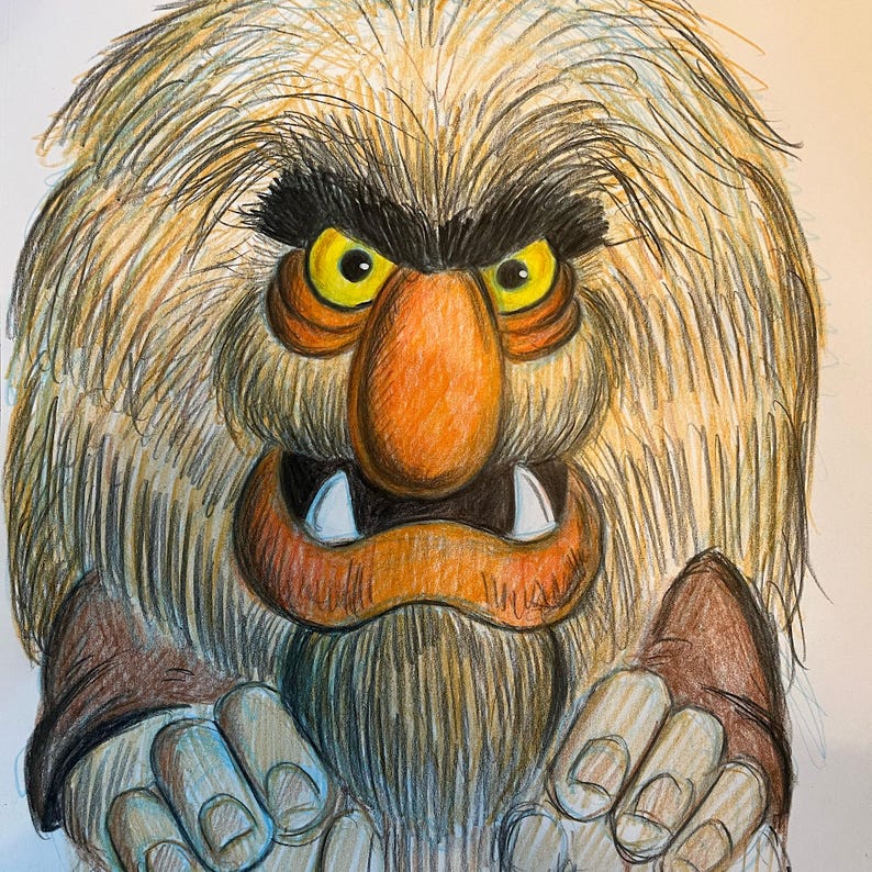 Sweetums Original Color Pencil Drawing - Etsy
