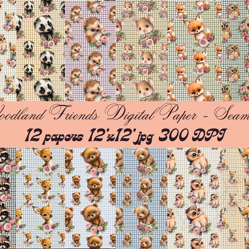 Woodland Friends - Etsy