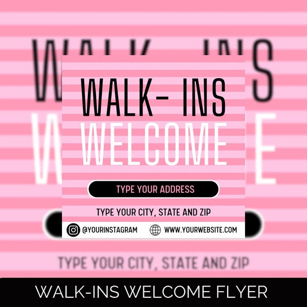Walk Ins Welcome - Etsy
