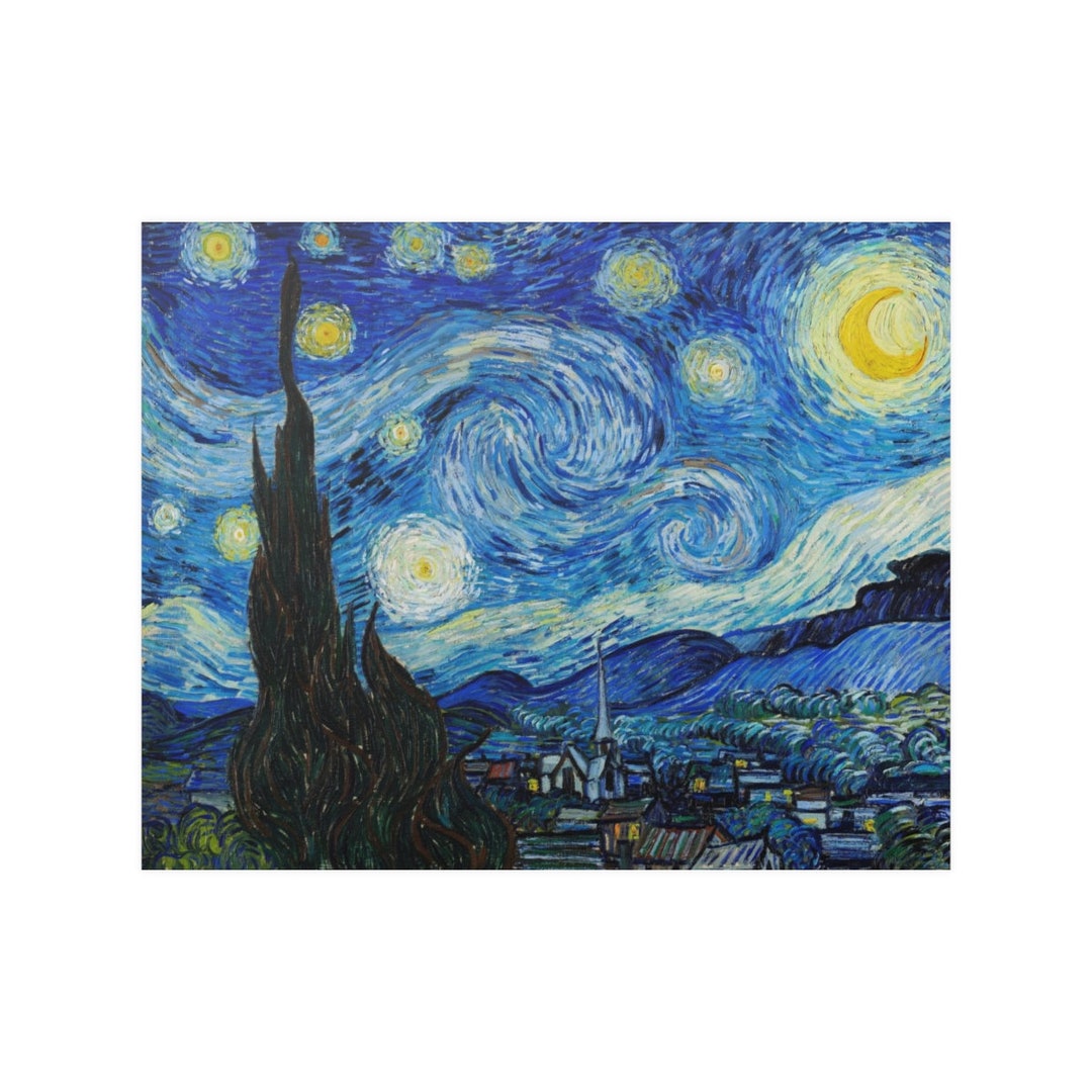 Vincent Van Gogh | the Starry Night | Print on Satin Paper | Van Gogh ...