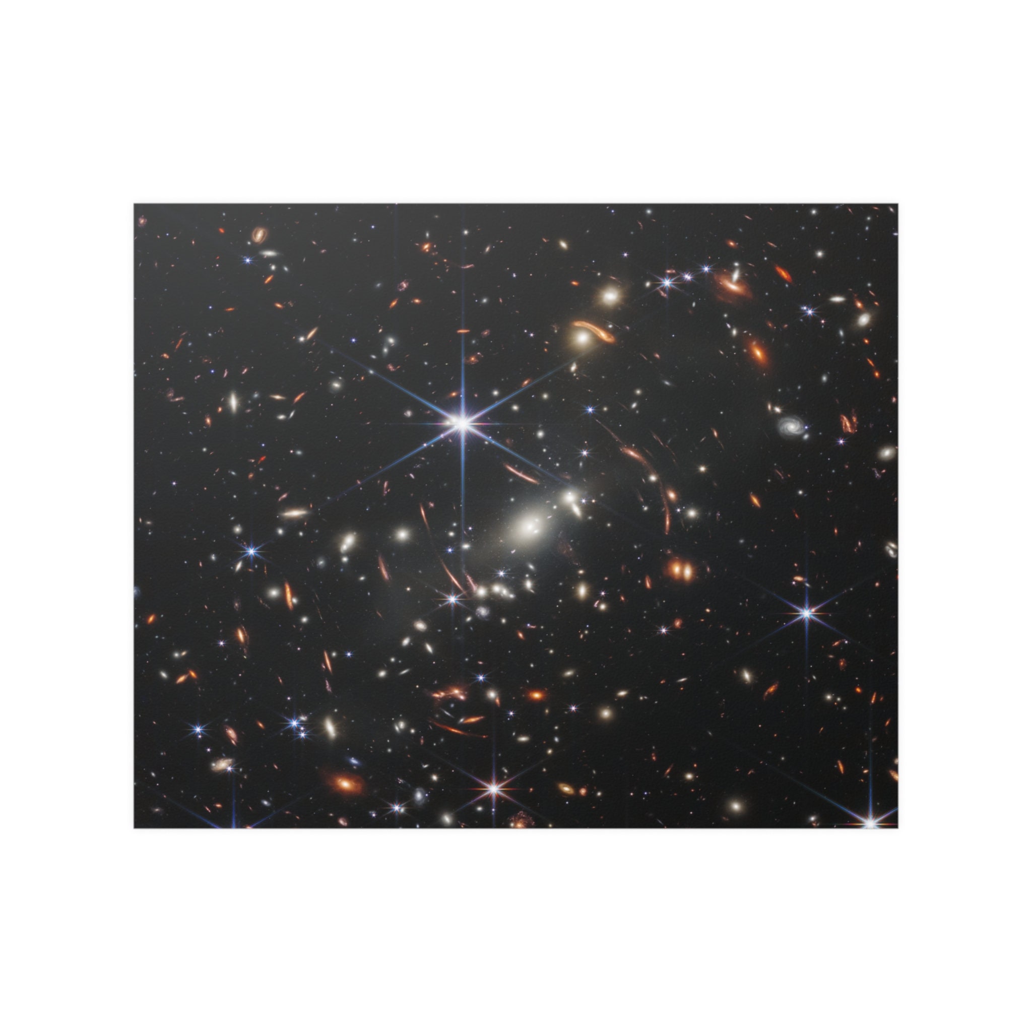 James Webb First Deep Field, NASA Image on Satin Paper, Space Poster ...