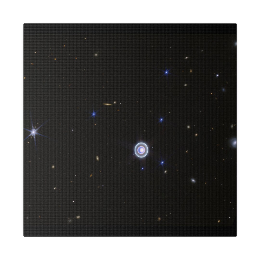 James Webb Uranus Wide Field, NASA Image on Canvas, Space Poster, High ...