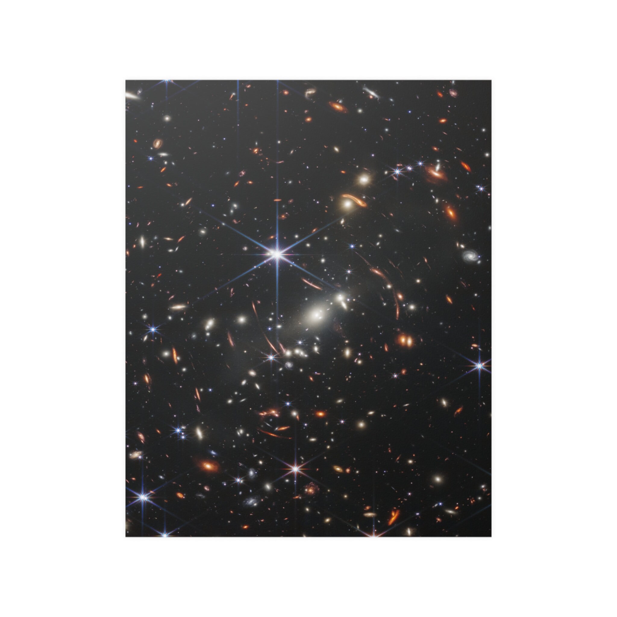 James Webb First Deep Field, NASA Image on Satin Paper, Space Poster ...
