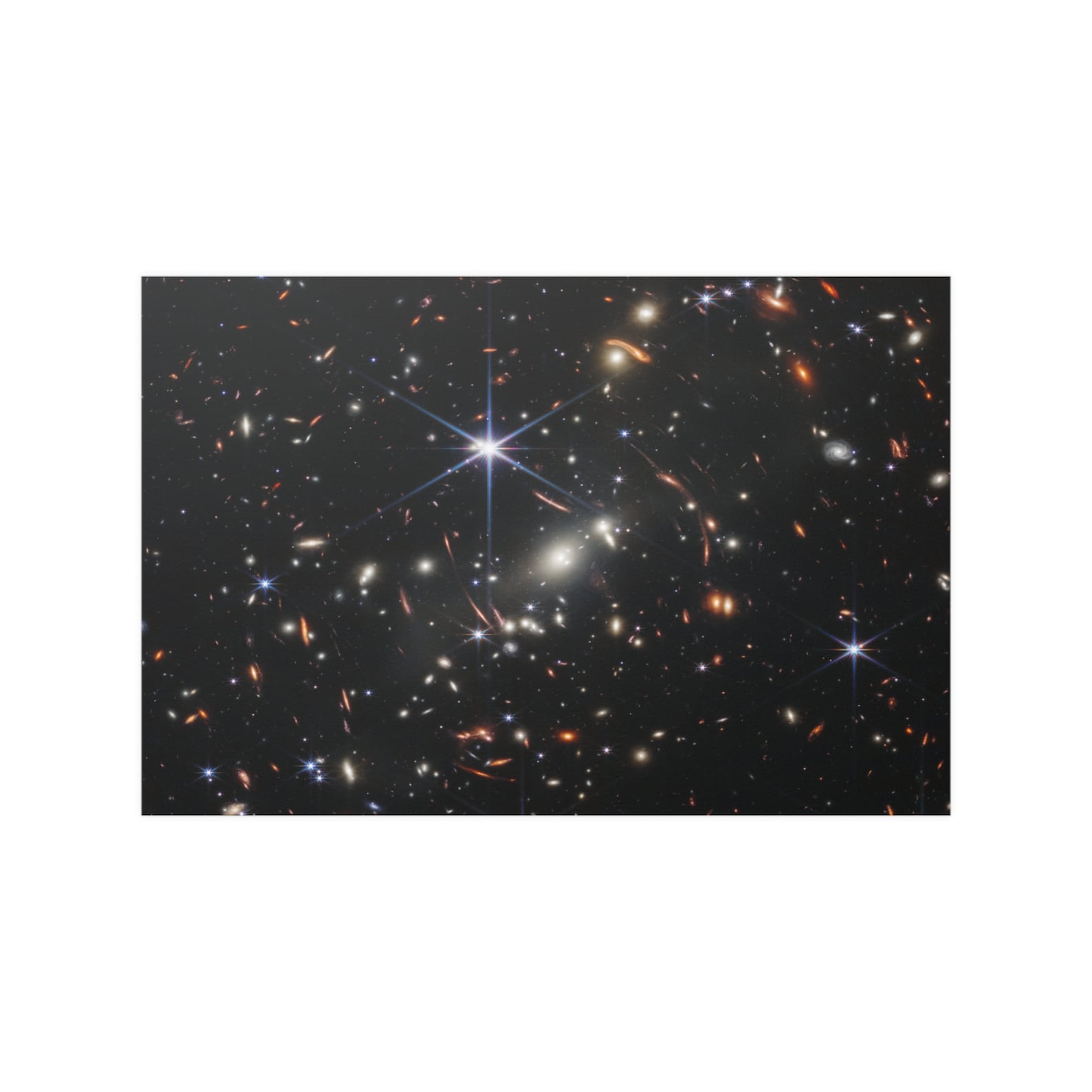 James Webb First Deep Field, NASA Image on Satin Paper, Space Poster ...