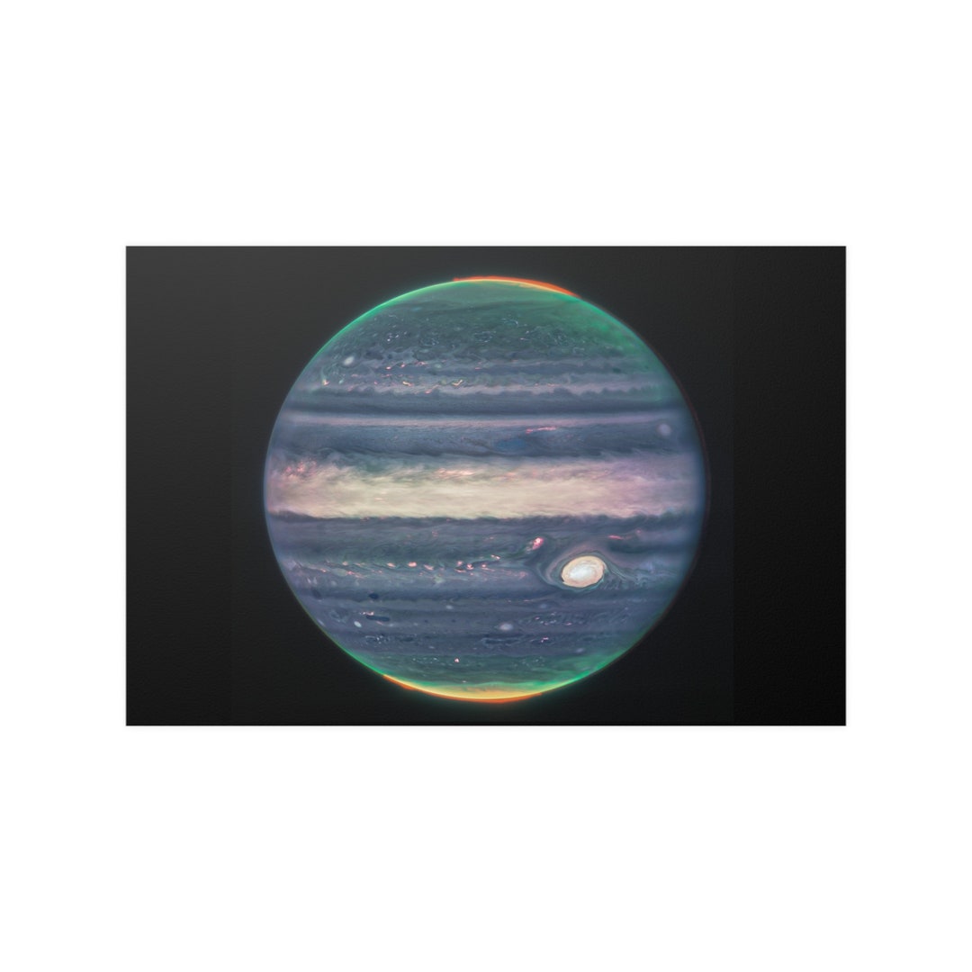 James Webb Jupiter Closeup, JWST Poster on Satin Paper, James Webb ...