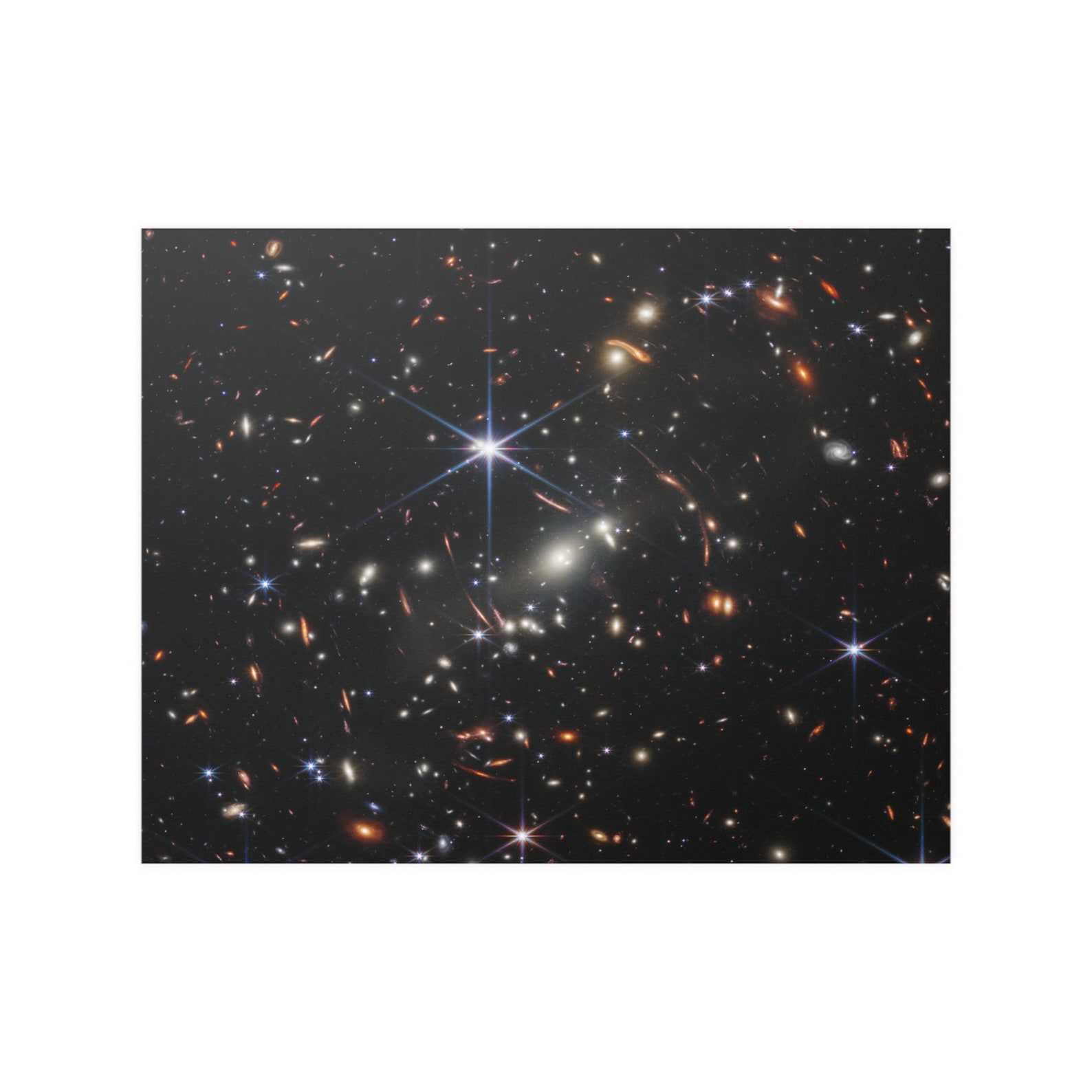 James Webb First Deep Field, NASA Image on Satin Paper, Space Poster ...