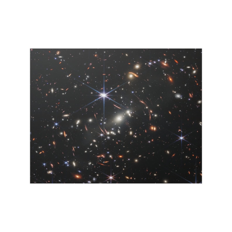 James Webb First Deep Field, NASA Image on Satin Paper, Space Poster ...