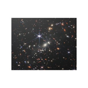 James Webb First Deep Field, NASA Image on Satin Paper, Space Poster ...