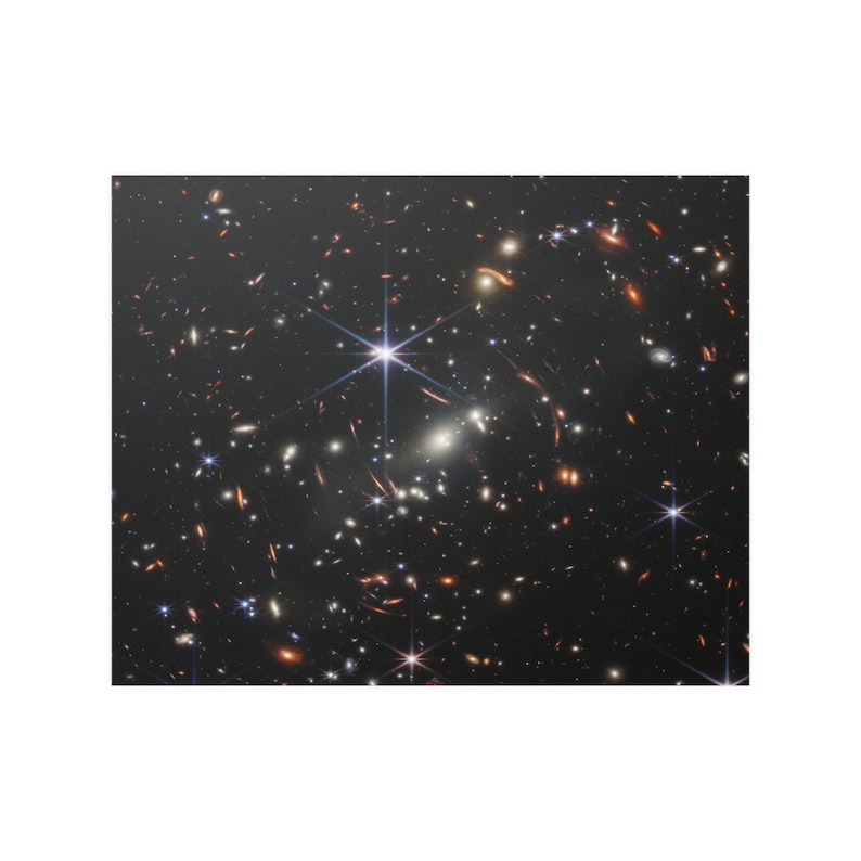 James Webb First Deep Field, NASA Image on Satin Paper, Space Poster ...
