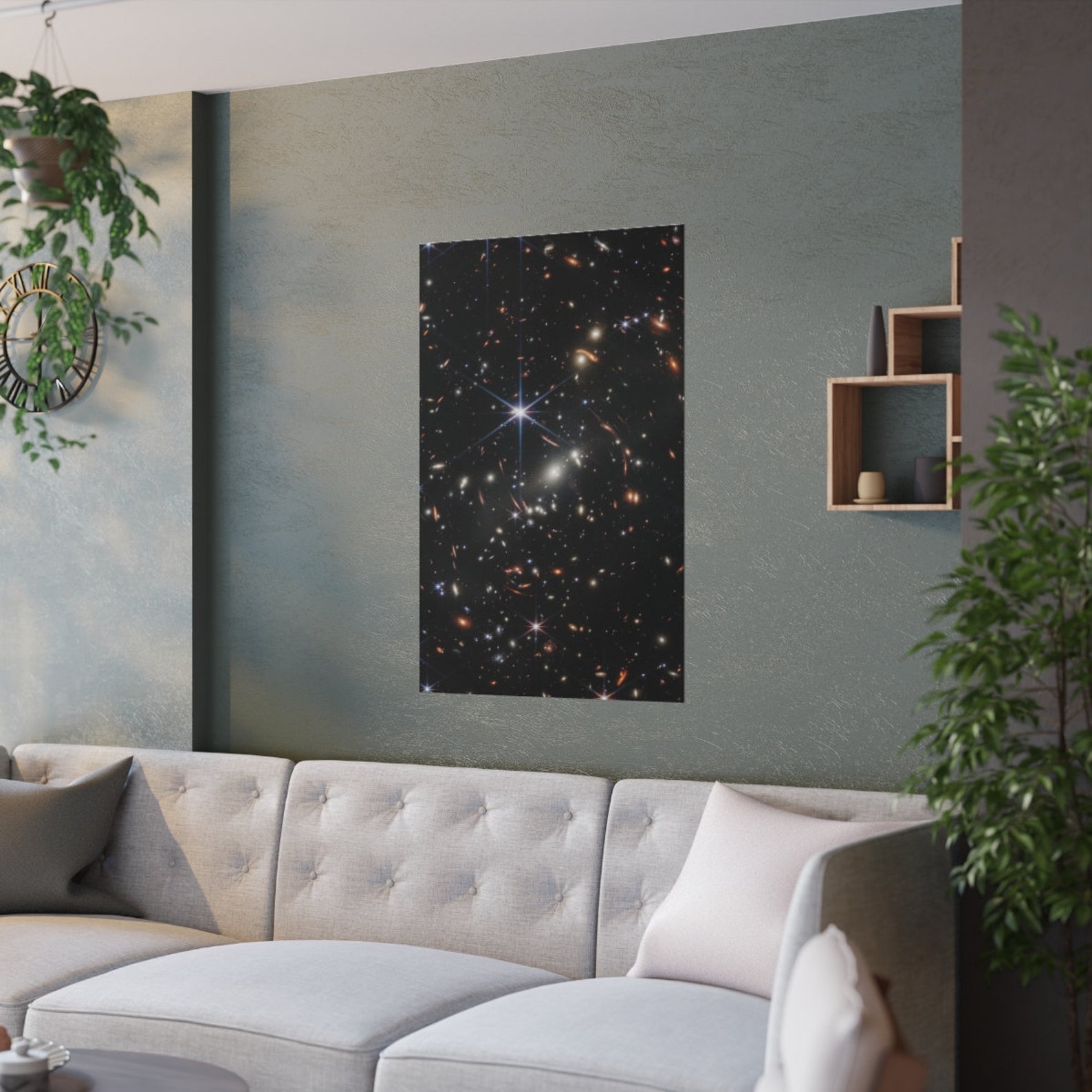 James Webb First Deep Field, NASA Image on Satin Paper, Space Poster ...