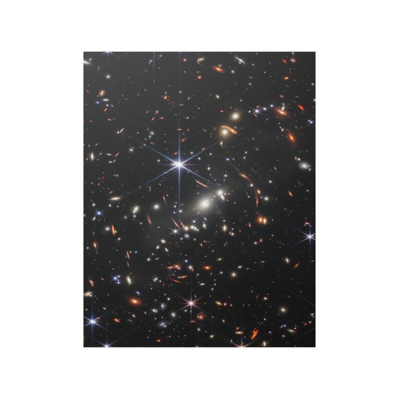 James Webb First Deep Field, NASA Image on Satin Paper, Space Poster ...