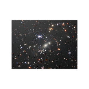 James Webb First Deep Field, NASA Image on Satin Paper, Space Poster ...