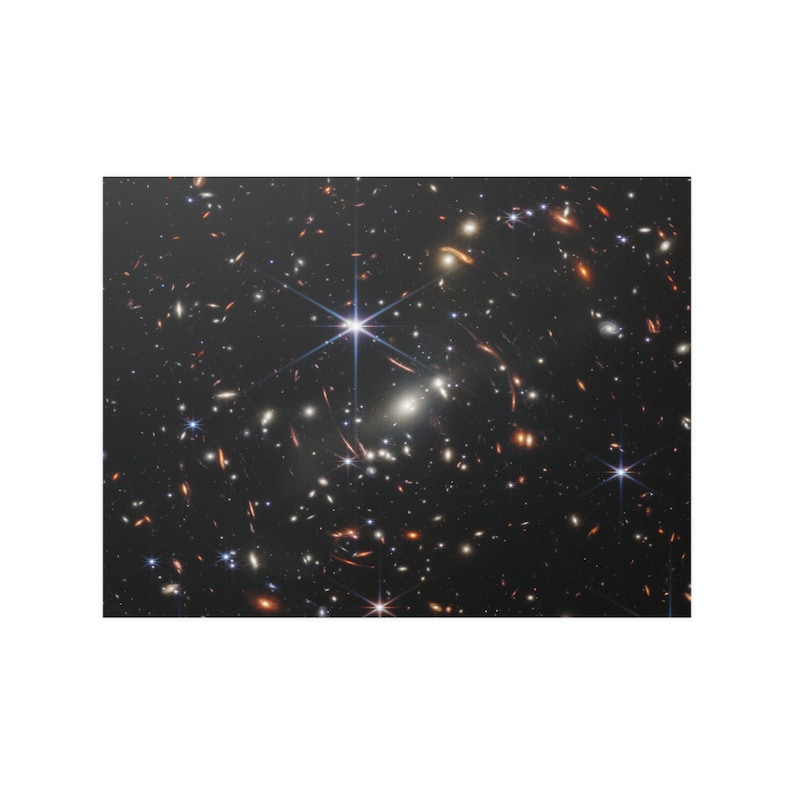 James Webb First Deep Field, NASA Image on Satin Paper, Space Poster ...