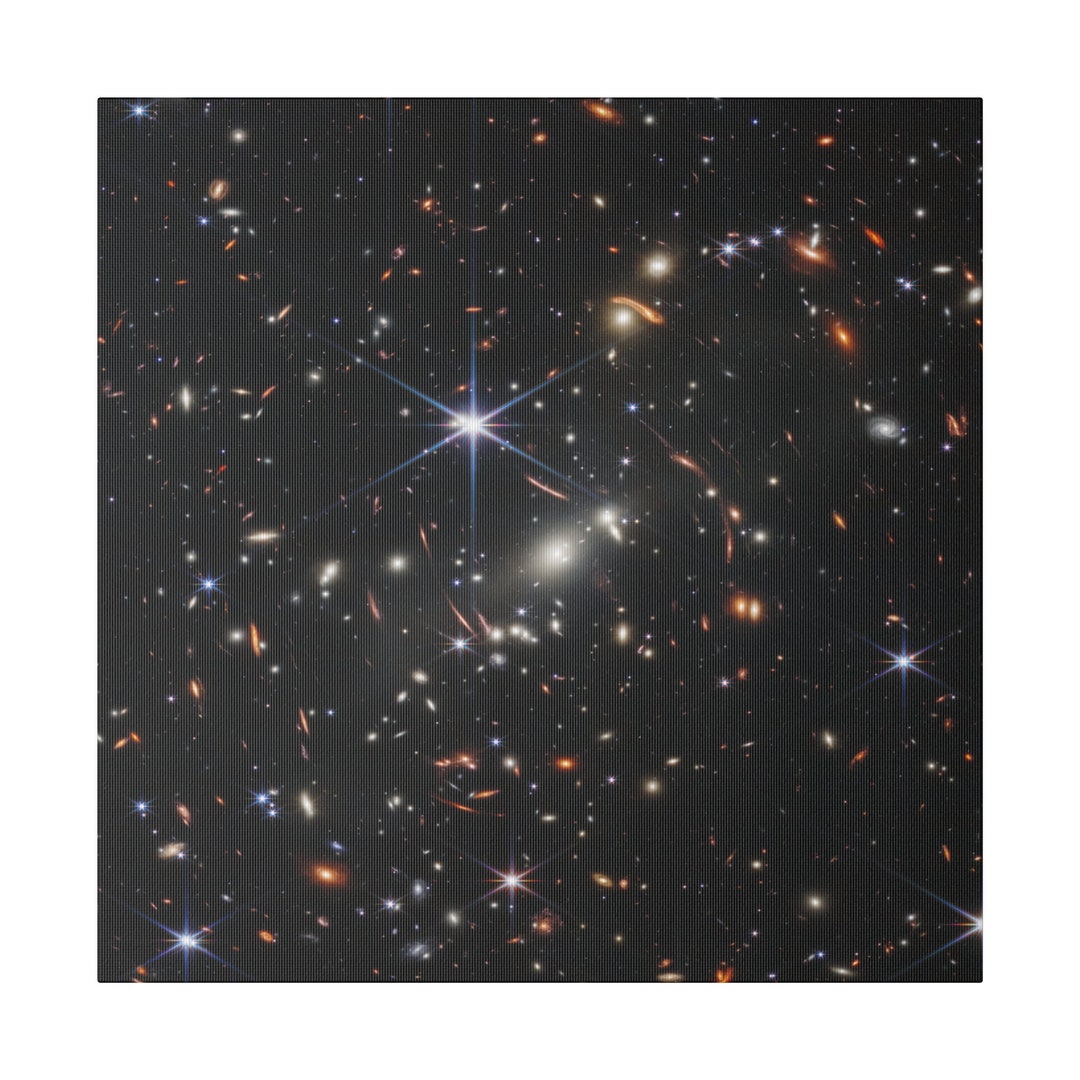 James Webb First Deep Field, NASA Image on Canvas, Space Poster, High ...