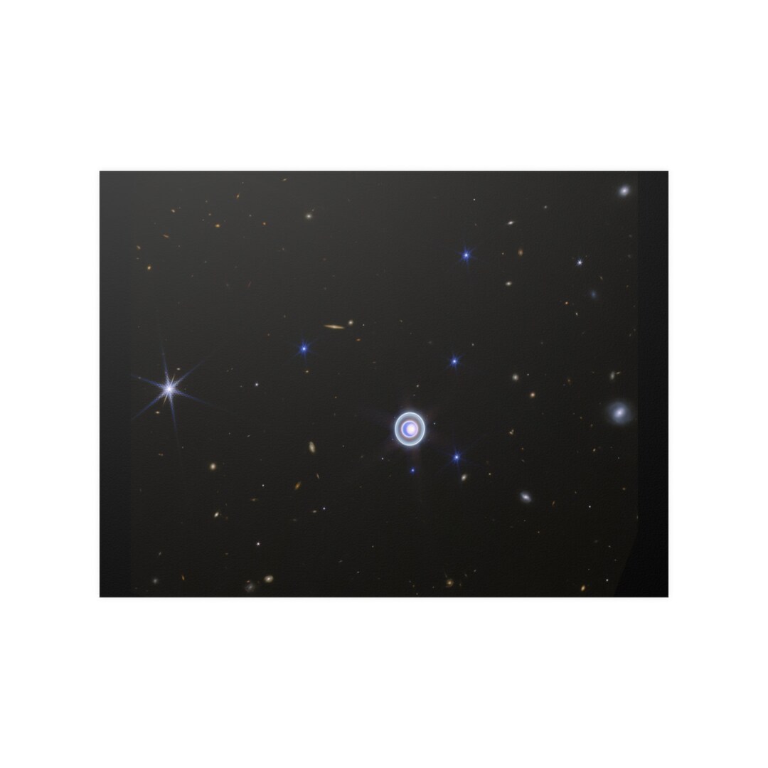 James Webb Planet Uranus Wide Field, JWST Poster on Satin Paper, NASA ...