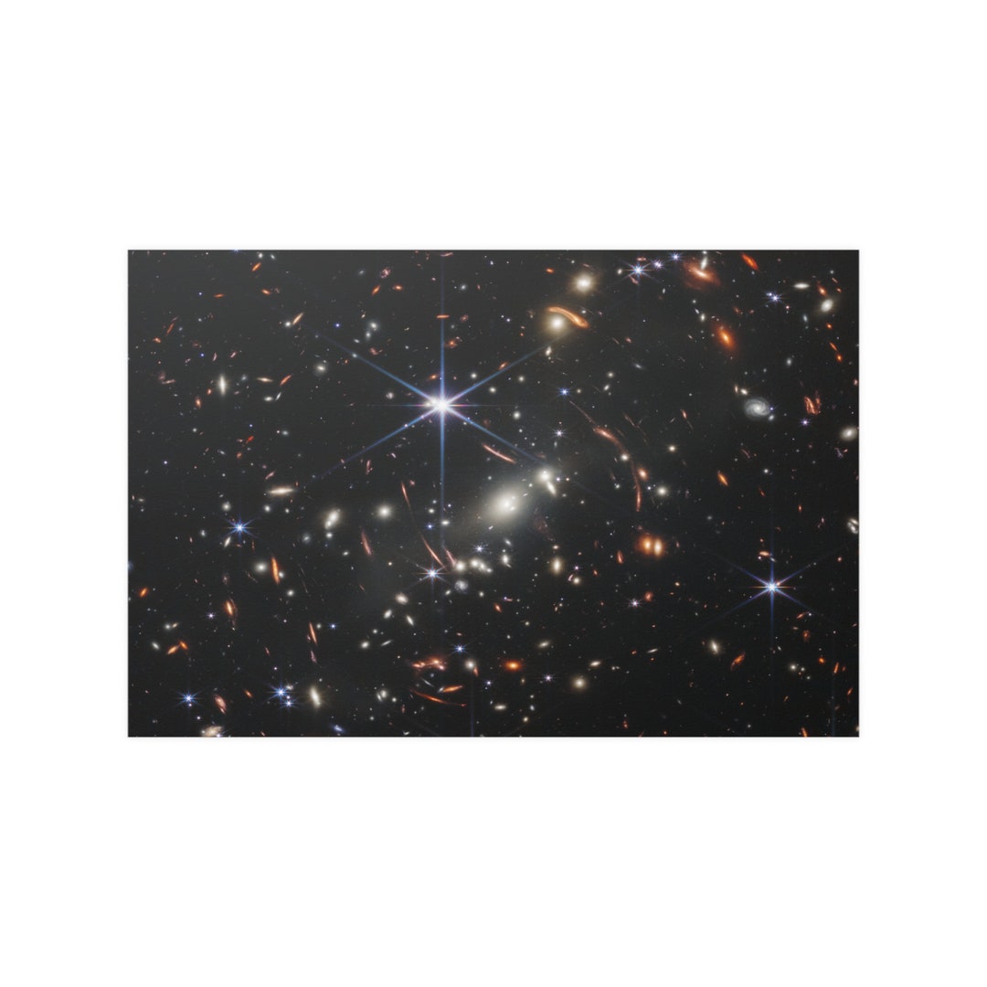 James Webb First Deep Field, NASA Image on Satin Paper, Space Poster ...