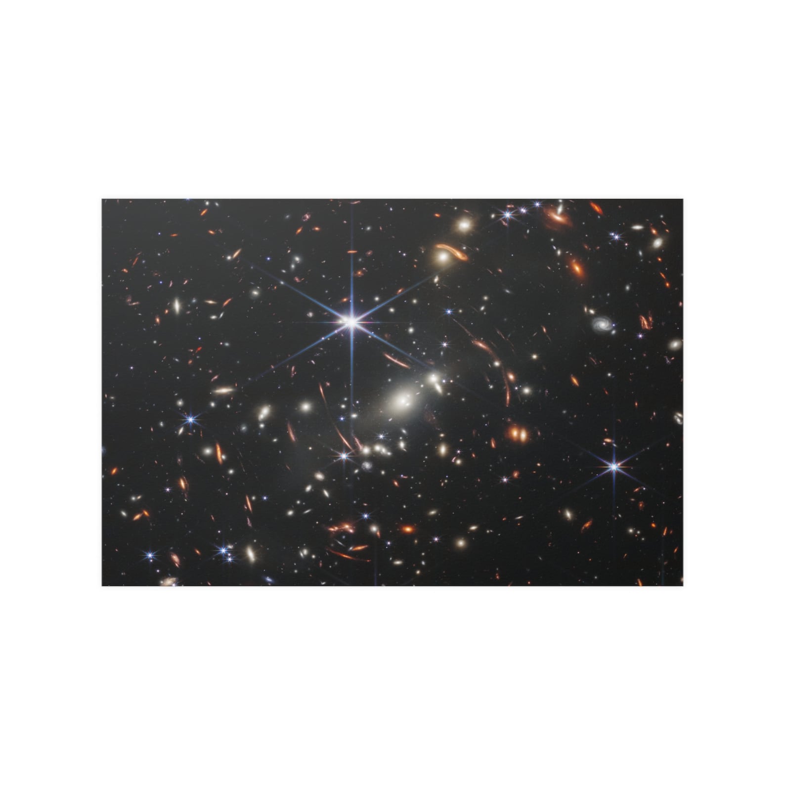 James Webb First Deep Field, NASA Image on Satin Paper, Space Poster ...