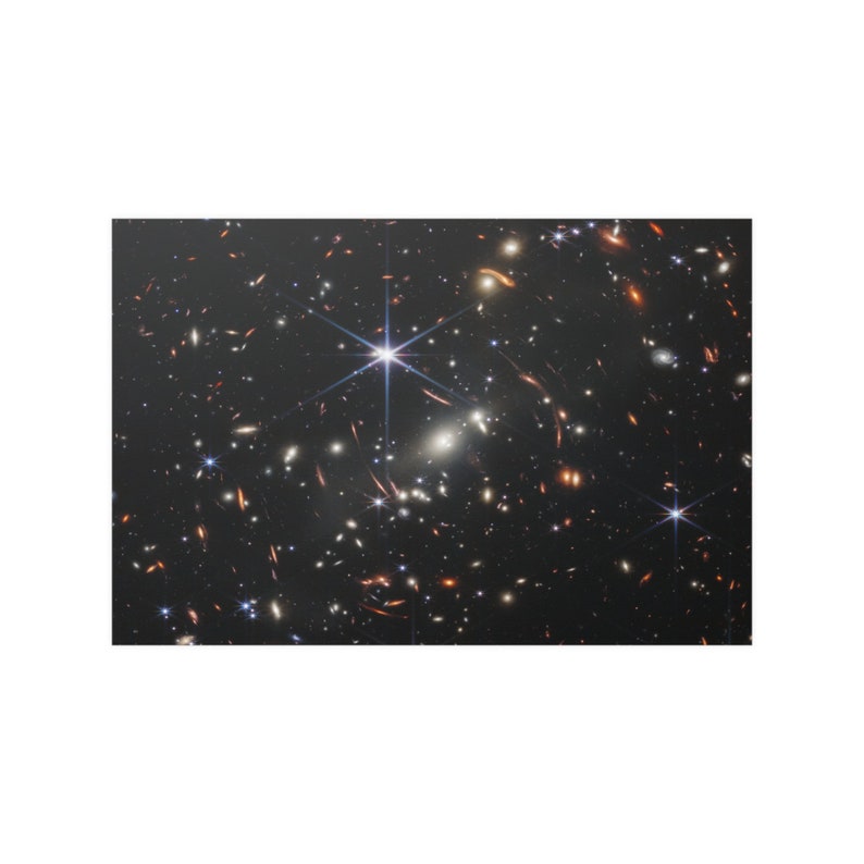 James Webb First Deep Field, NASA Image on Satin Paper, Space Poster ...