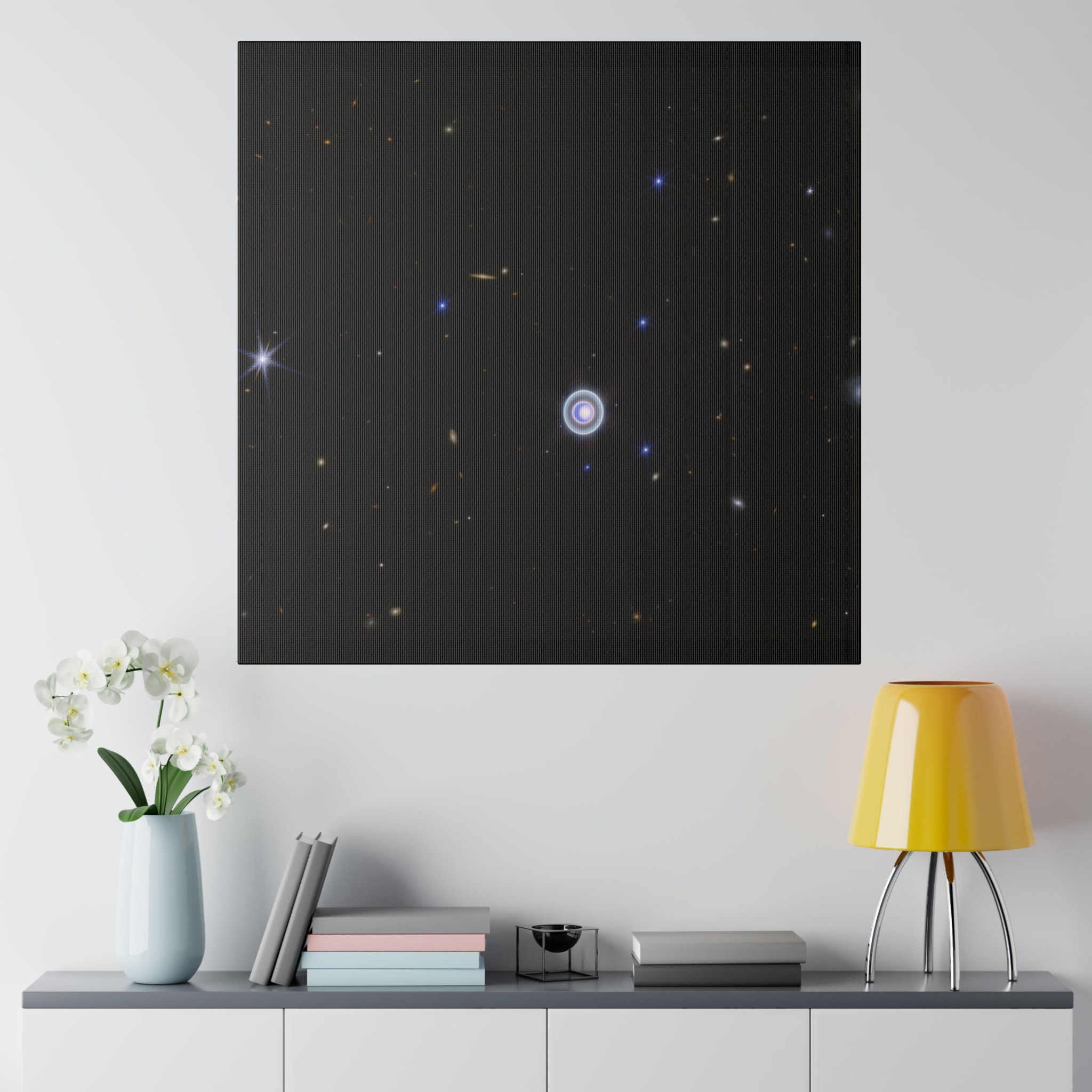 James Webb Uranus Wide Field, NASA Image on Canvas, Space Poster, High ...