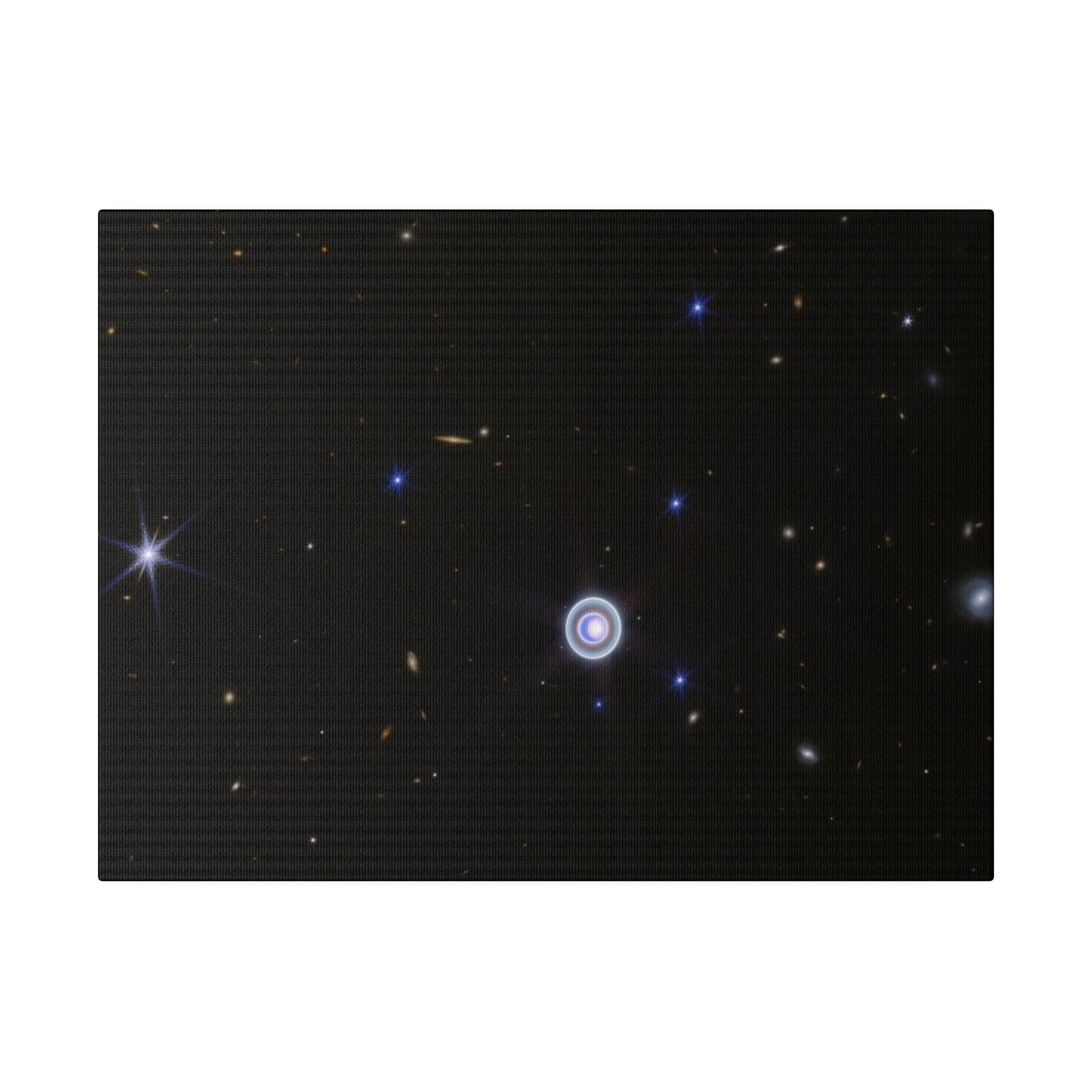 James Webb Uranus Wide Field, NASA Image on Canvas, Space Poster, High ...