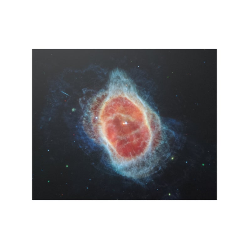 James Webb Southern Ring Nebula, MIRI Image, NASA Print on Satin Paper ...