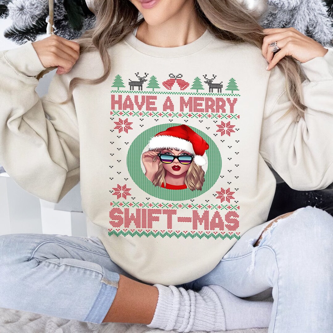 Have A Merry Swiftmas Sweatshirt Green Merry Swiftmas - Etsy