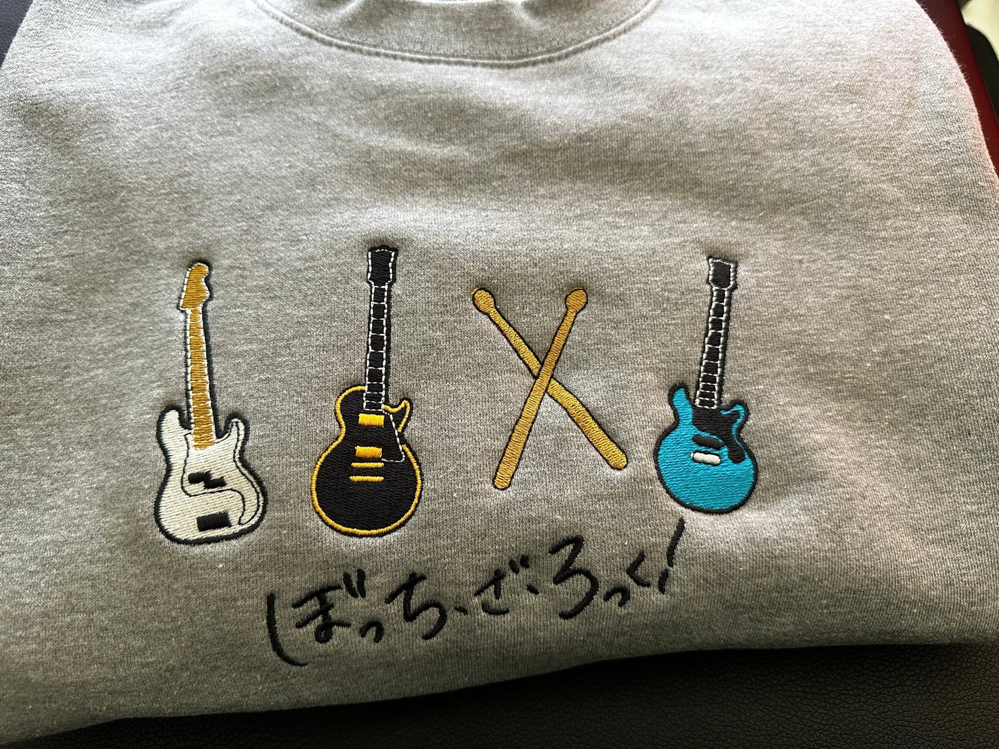 Bocchi Lonely Rocker Anime Hoodie Anime Embroidered Hoodie - Etsy