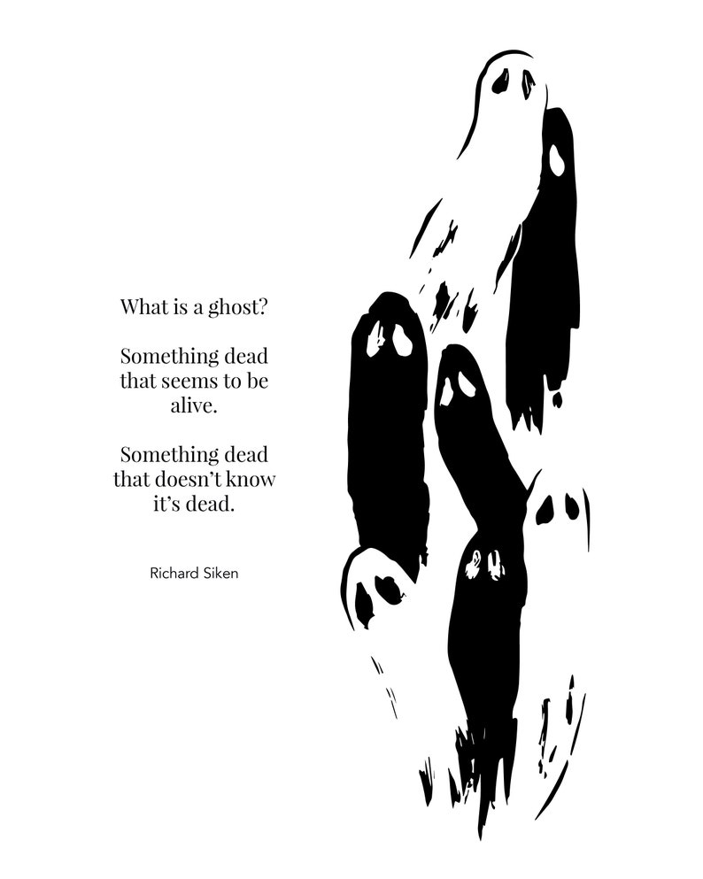 Richard Siken Poem Print: Ghosts on 100lb Cardstock - Etsy Canada