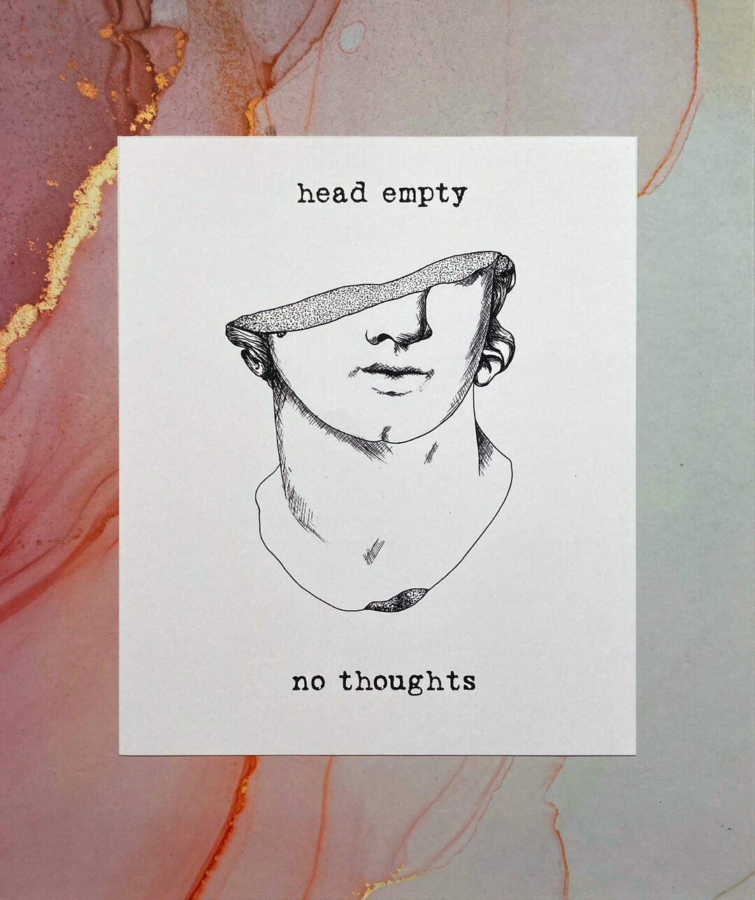 Disrespect the Art: Head Empty, No Thoughts - Etsy