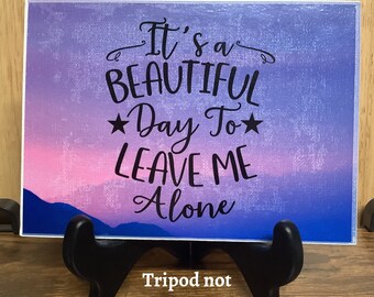 Leave Me Alone Sign - Etsy