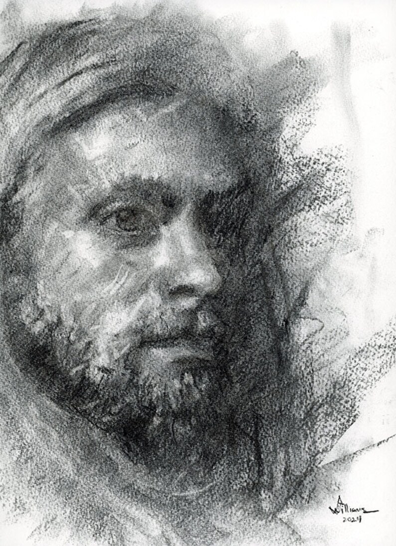 Dissent Charcoal Drawing Original 9" X 12" (one of A Kind - Not a Print ...