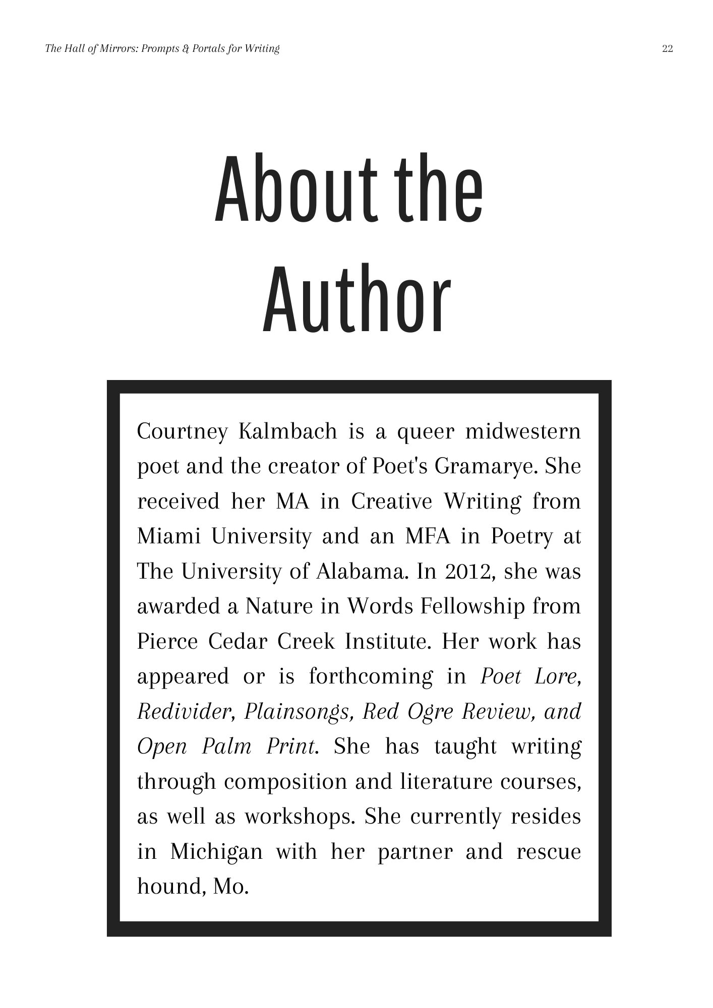 The Hall of Mirrors: Prompts and Portals for Writing Digital - Etsy