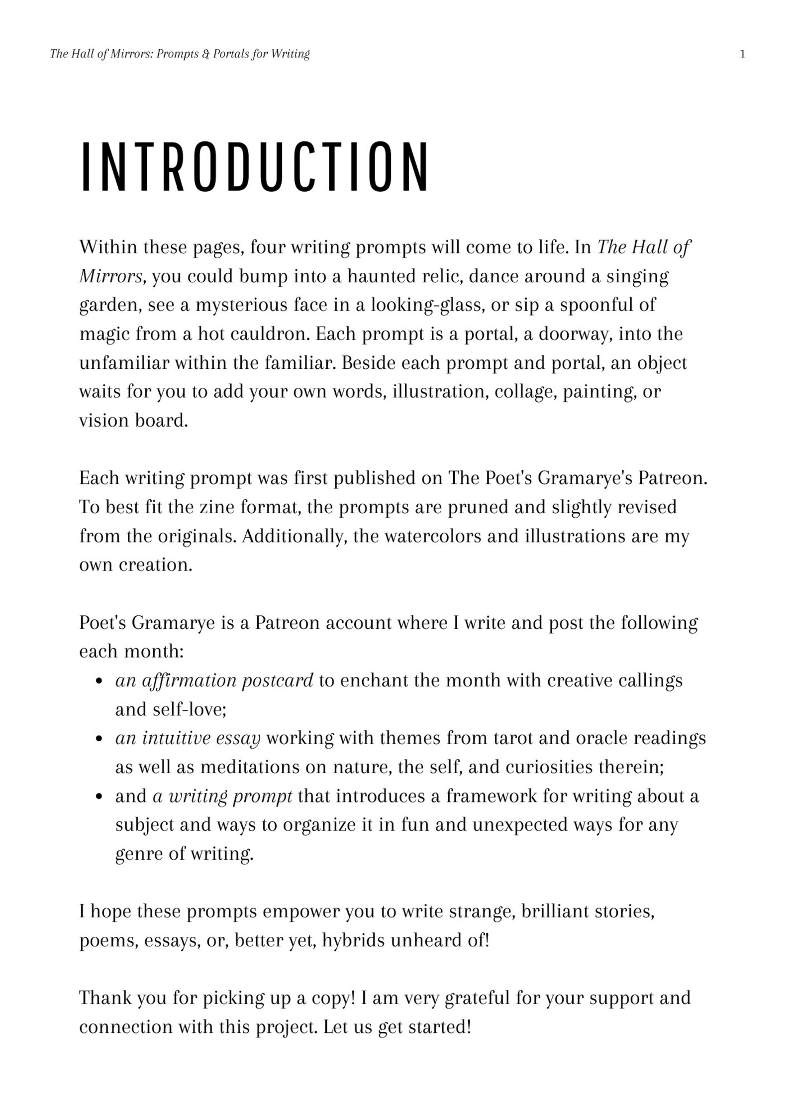 The Hall of Mirrors: Prompts and Portals for Writing Digital Zine by ...