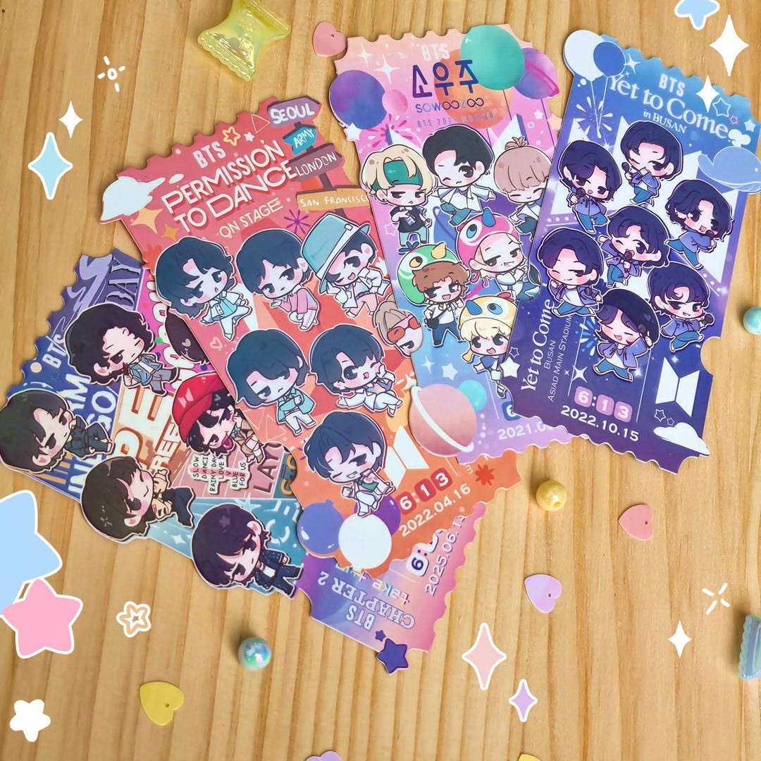 BTS Holographic Mini Ticket - Etsy