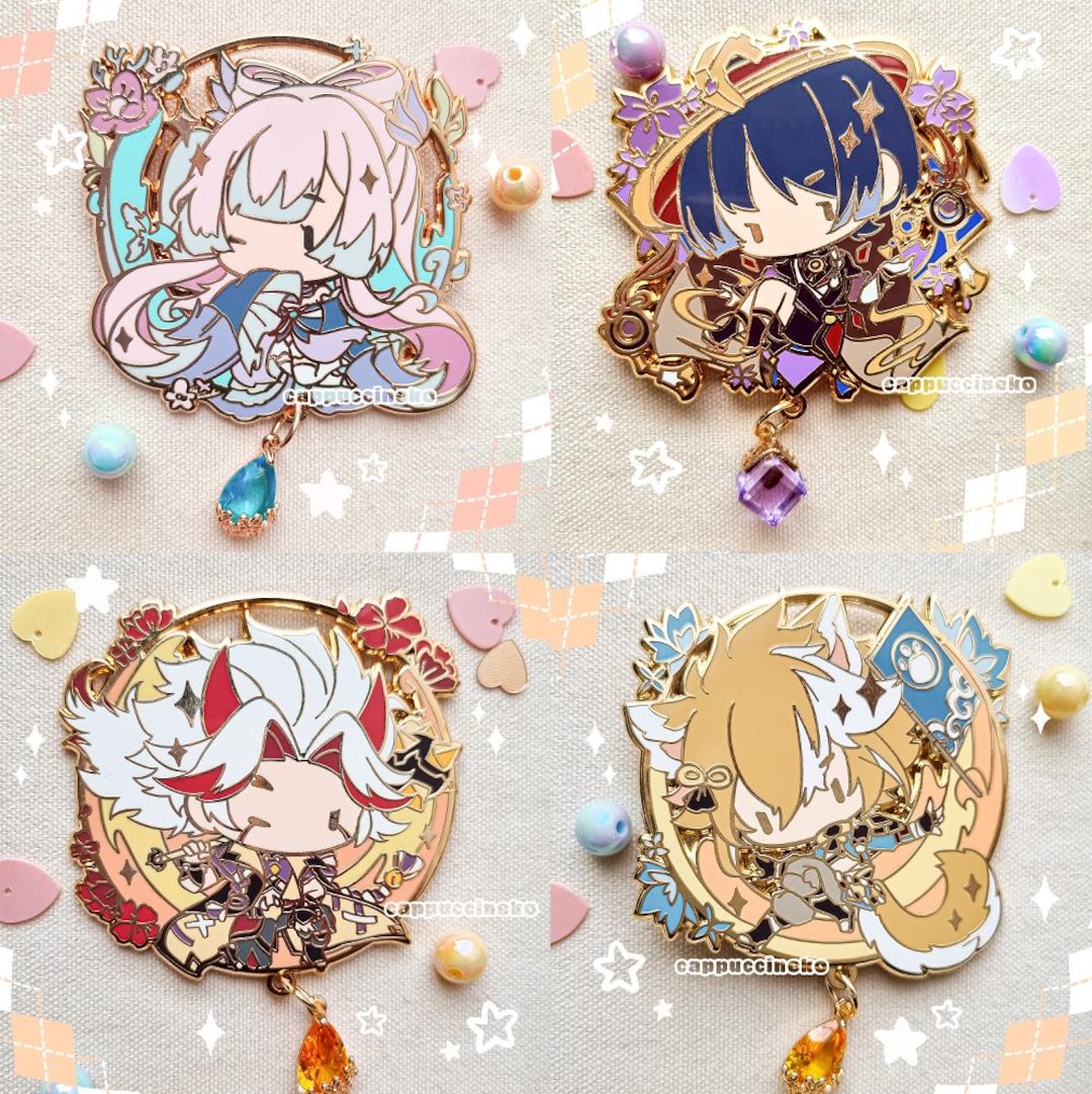 Genshin Impact Enamel Pin (kokomi, Itto, Gorou, Scaramouche) - Etsy