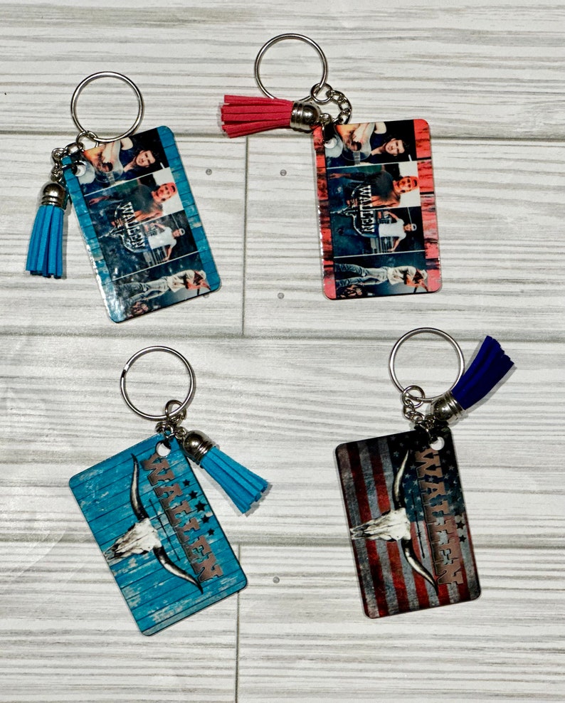 Morgan Wallen Keychain, Photo Keychain, Western Keychain, Country Music ...