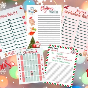 Printable Christmas Wish List Bundle, Letter to Santa (digital Download ...