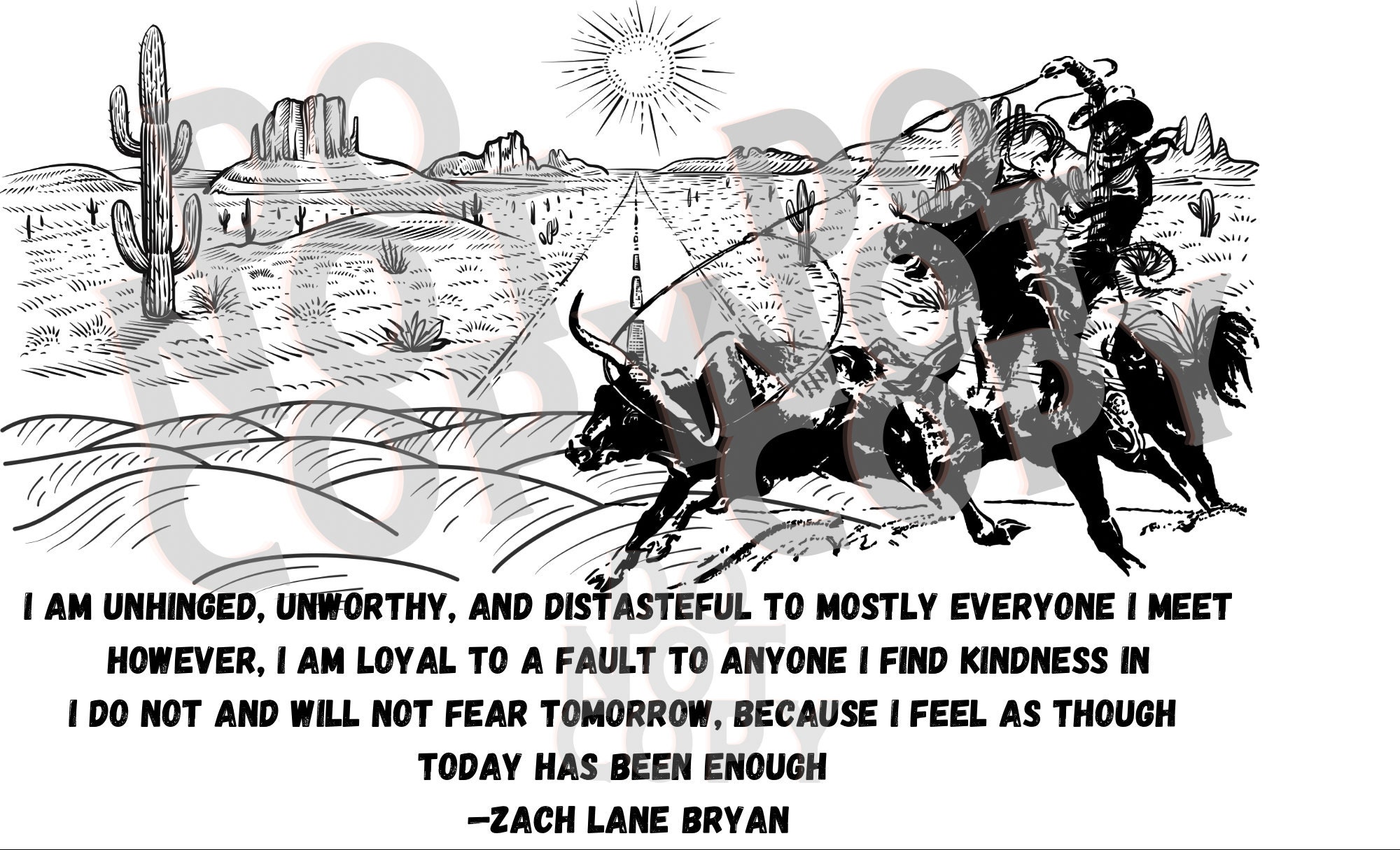 I Do Not and Will Not Fear Tomorrow Png, Zach Bryan Png, Zach Bryan ...