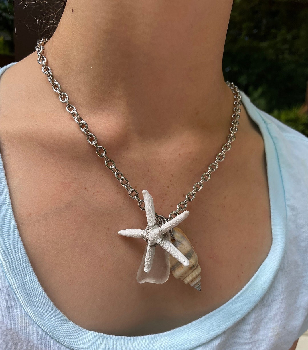 A Beachy Trio: HI Farm Raised Starfish, Beach Found Shell From HI and ...