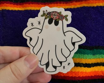 Ghost With Flower Crown - Etsy
