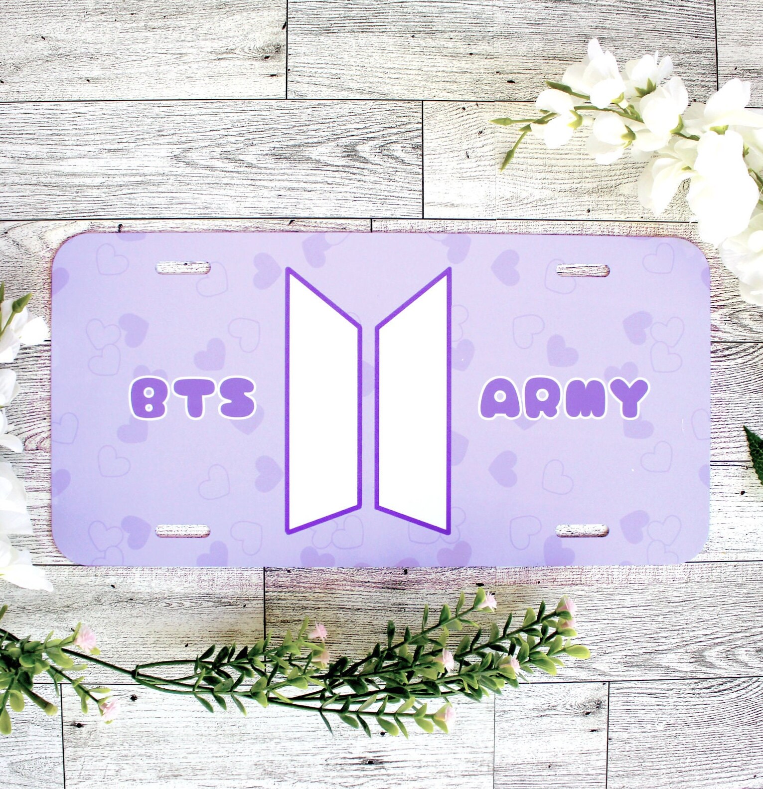 BTS Kpop BT21 Vanity License Plate Tag for Car - Etsy