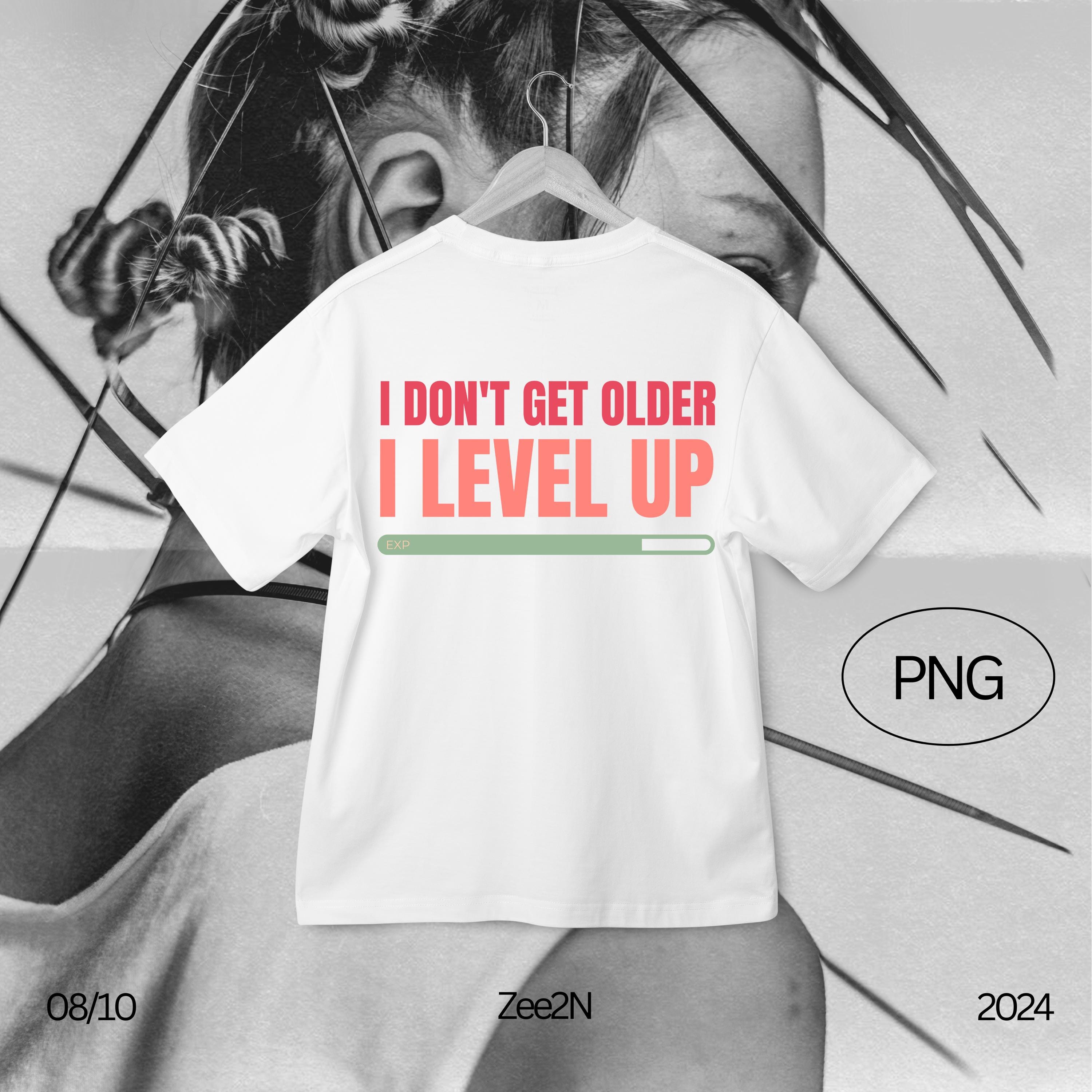 Funny Level up Birthday Quote: T-shirt & Poster Design (PNG Digital ...